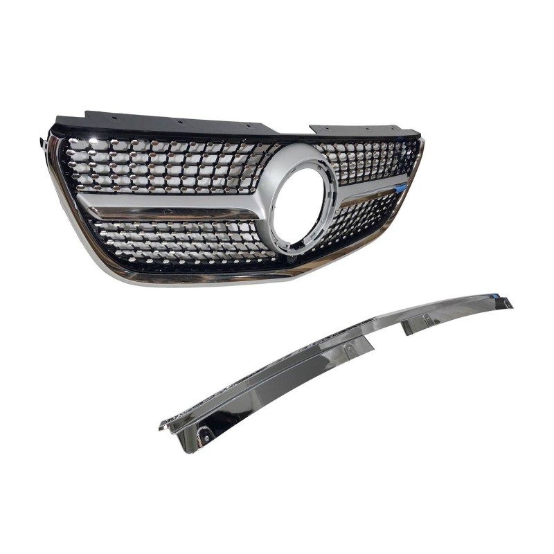 Calandre Mercedes Vito W447 2022+ Look Diamond