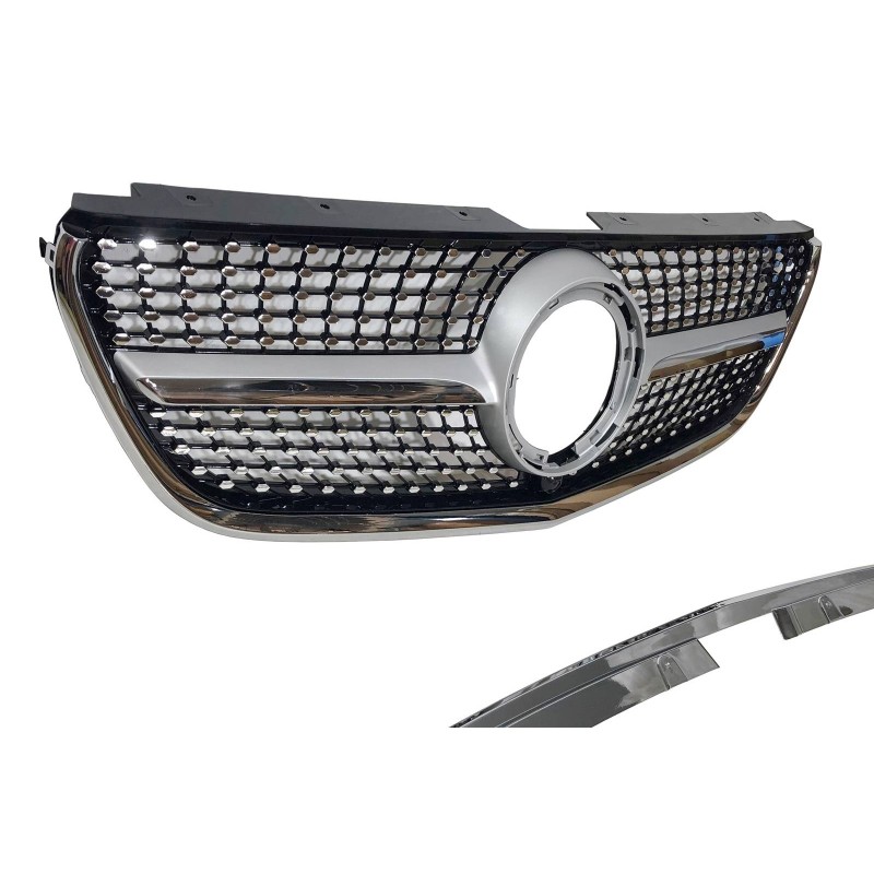 Calandre Mercedes Vito W447 2022+ Look Diamond